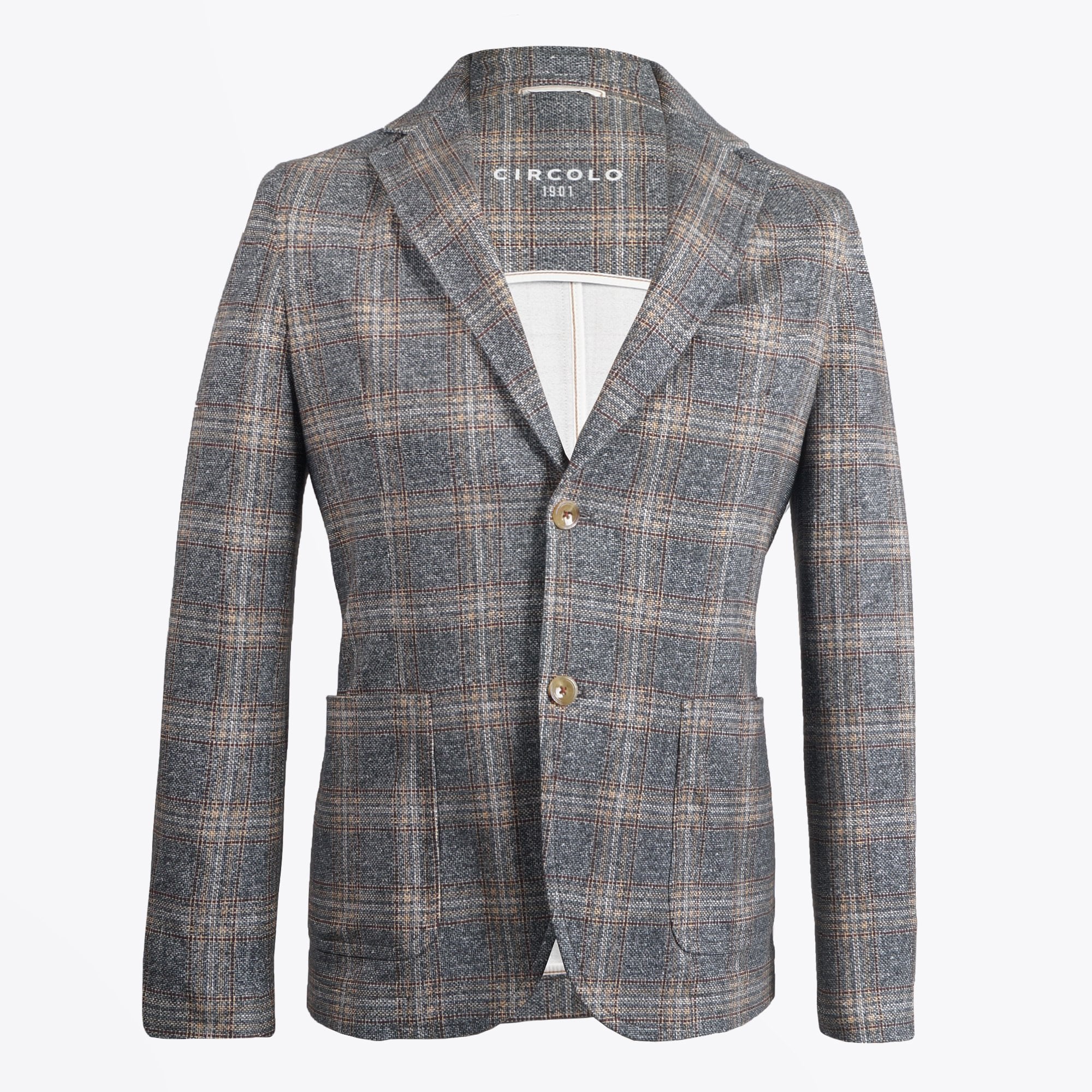 Circolo 1901 - - Cotton Checked Blazer - Grey – MR & MRS STITCH.COM