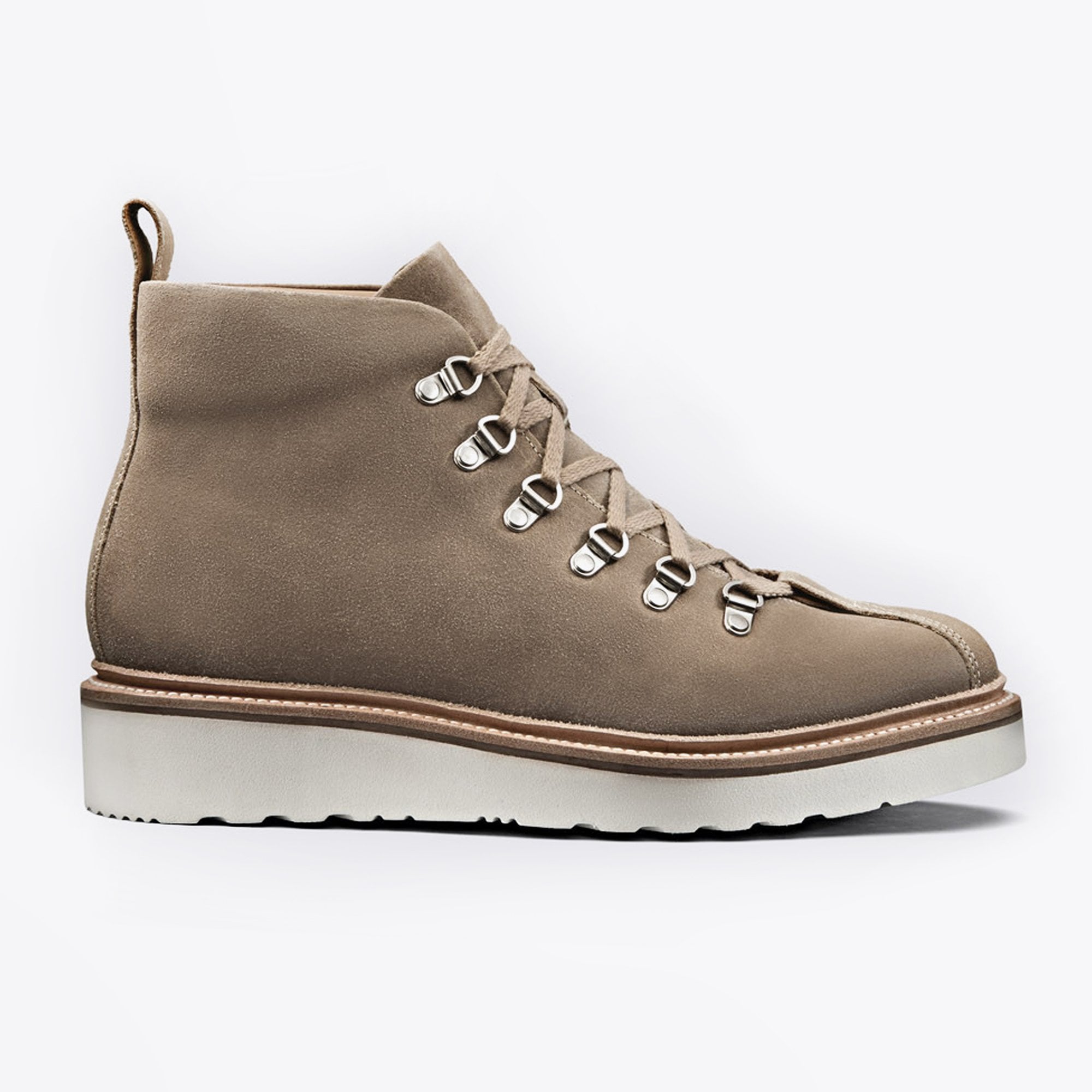 Grenson - - Bobby - Suede Hiker Boot - Taupe – MR & MRS STITCH.COM