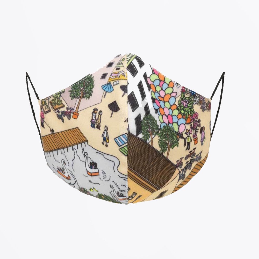 Stine Goya - - City Print Face Mask - City – MR & MRS STITCH.COM
