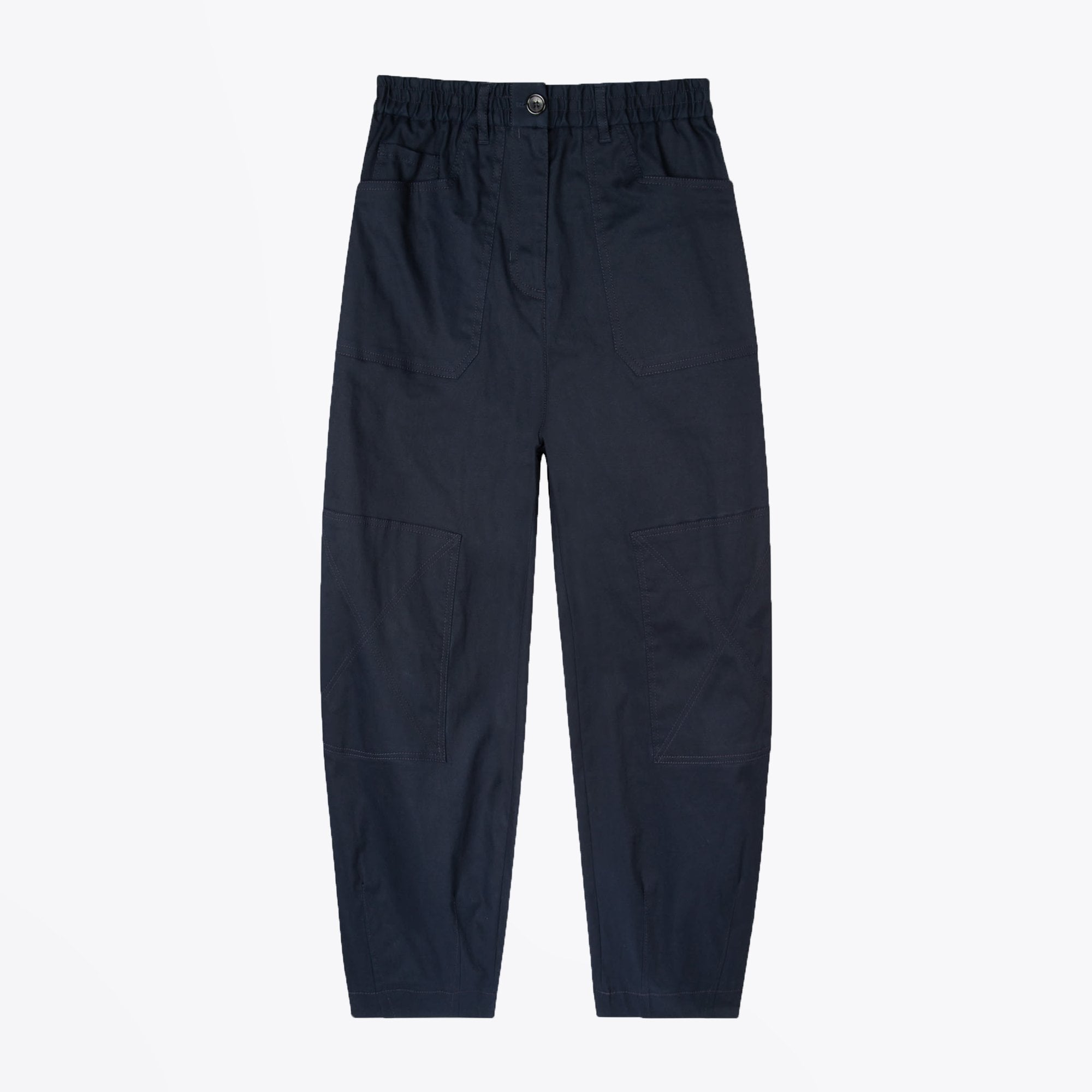Paul Smith - - Cotton-Twill Barrel Leg Trousers - Dark Navy – MR & MRS ...