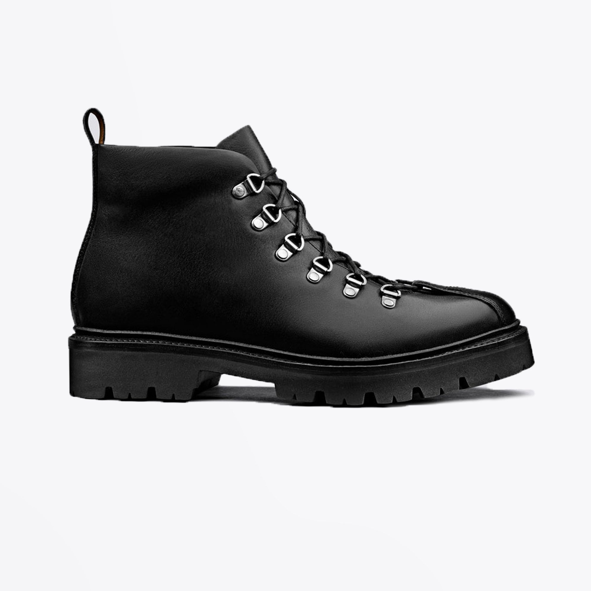 Grenson - - Bobby - Smooth Calf Hiker Boots - Black – MR & MRS STITCH.COM