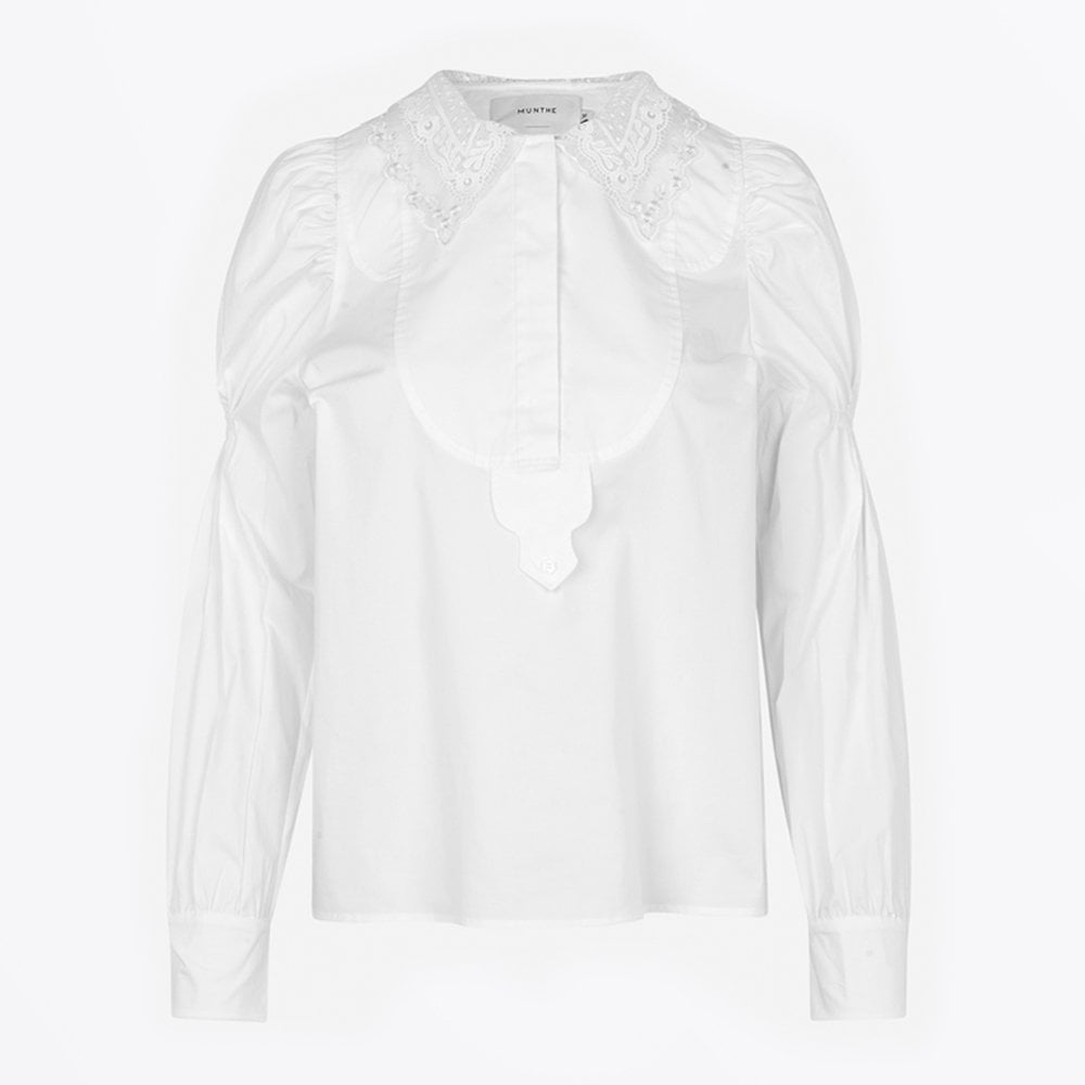 Munthe - - Noi - Lace Collar Top - White – MR & MRS STITCH.COM