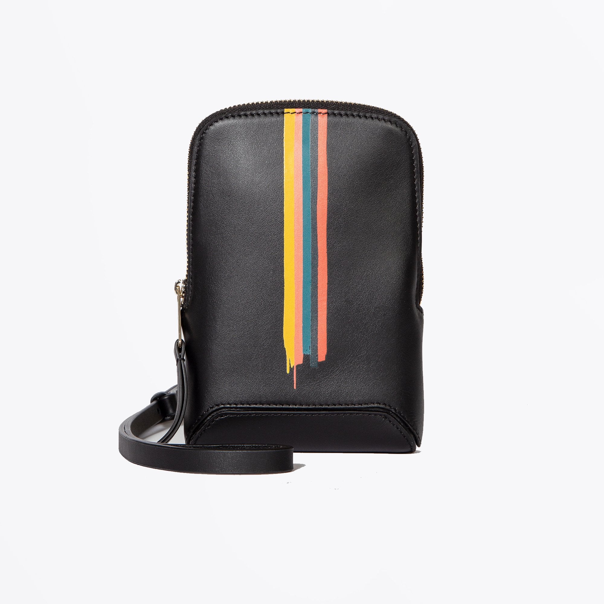 Paul Smith - - Painted Stripe Leather Phone Pouch - Black – MR & MRS ...
