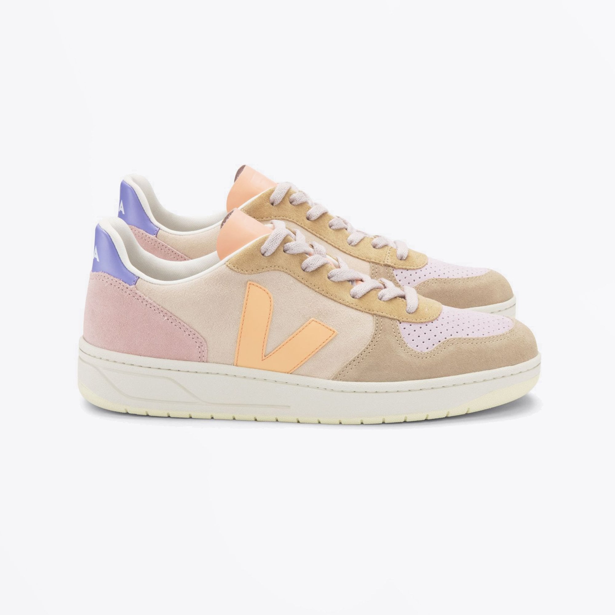 Veja - - V-10 Suede Sneakers - Multico Peach – MR & MRS STITCH.COM