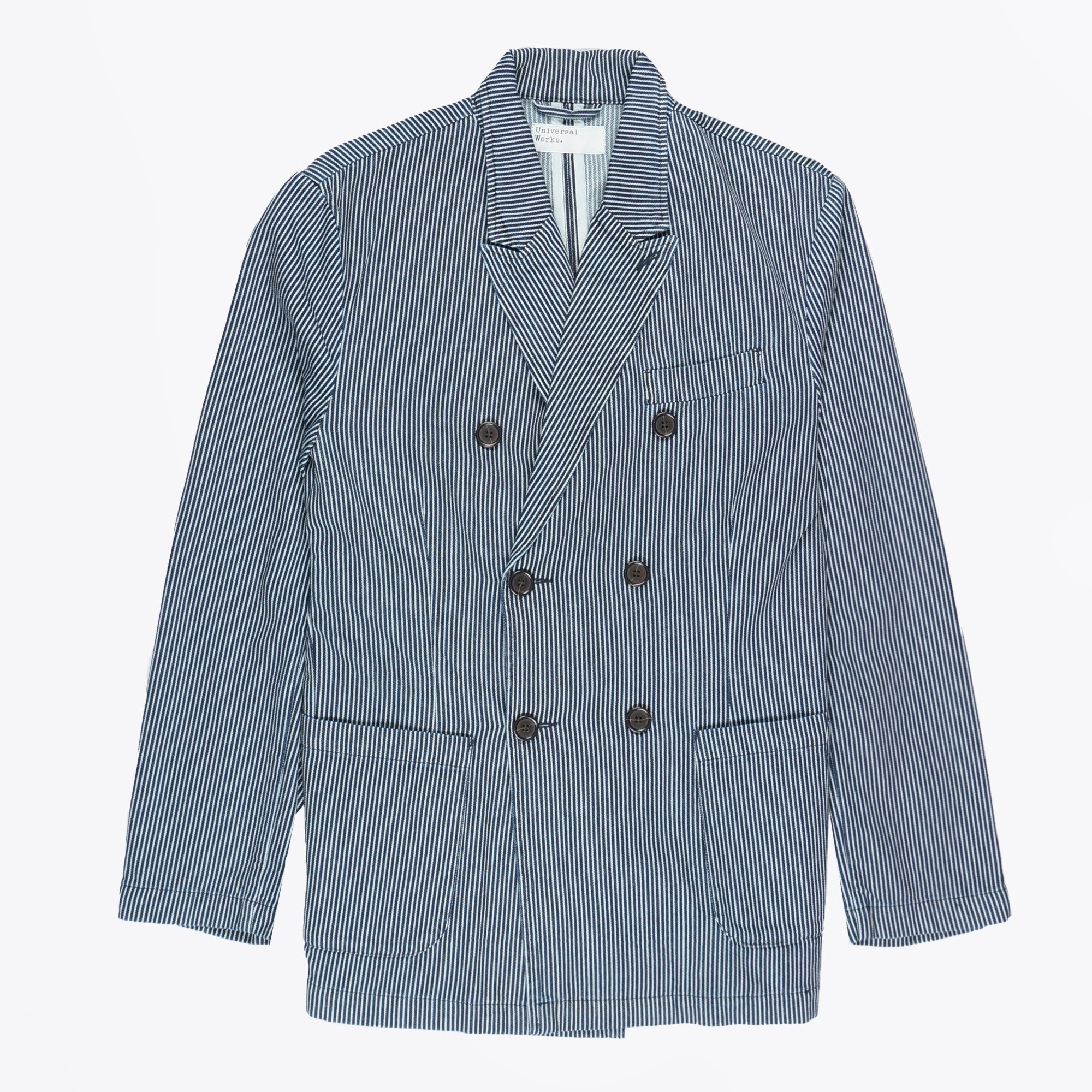 Universal Works - - Manor Hickory Striped Jacket - Indigo – MR & MRS ...