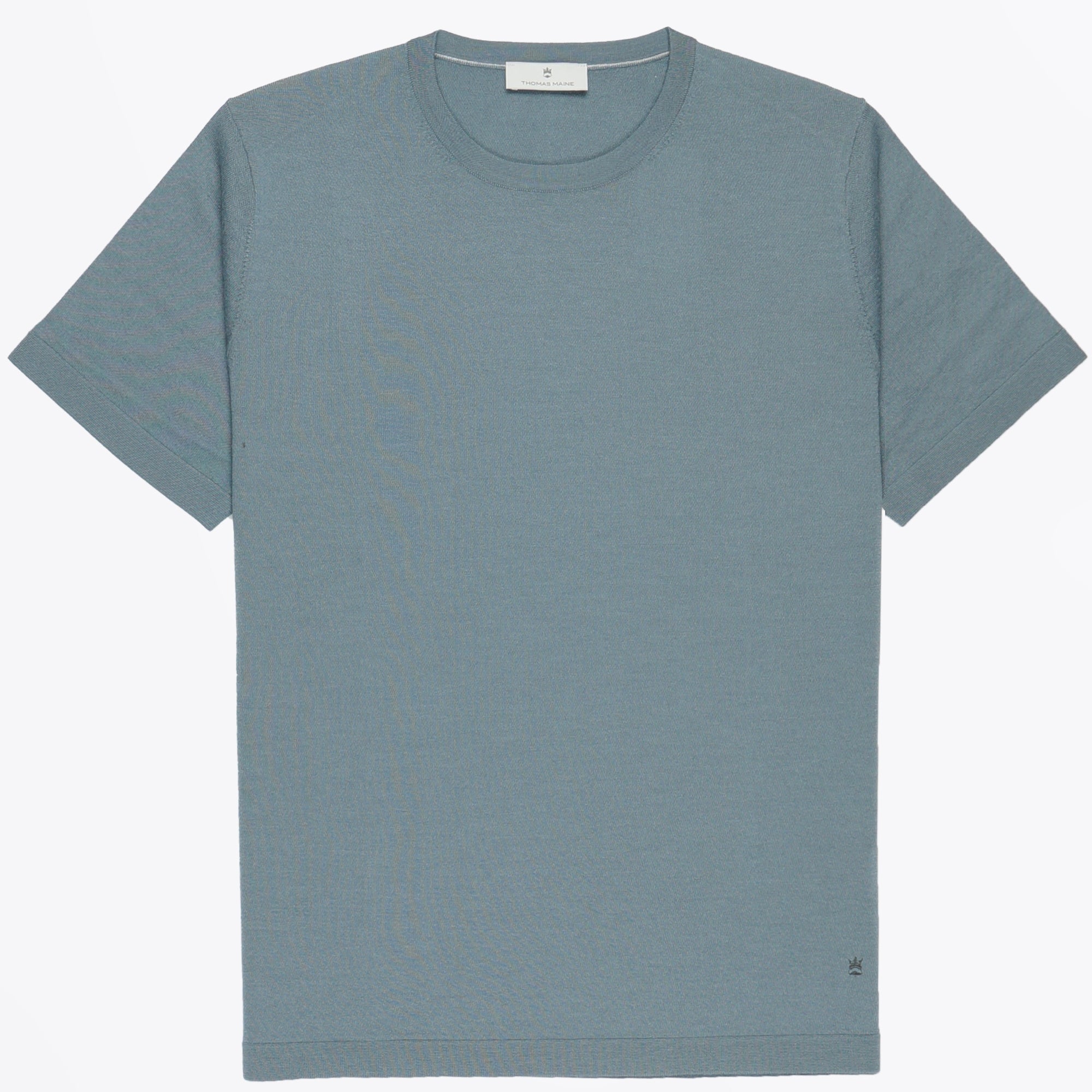 Thomas Maine - - Merino SS Pullover - Blue/Grey – MR & MRS STITCH.COM