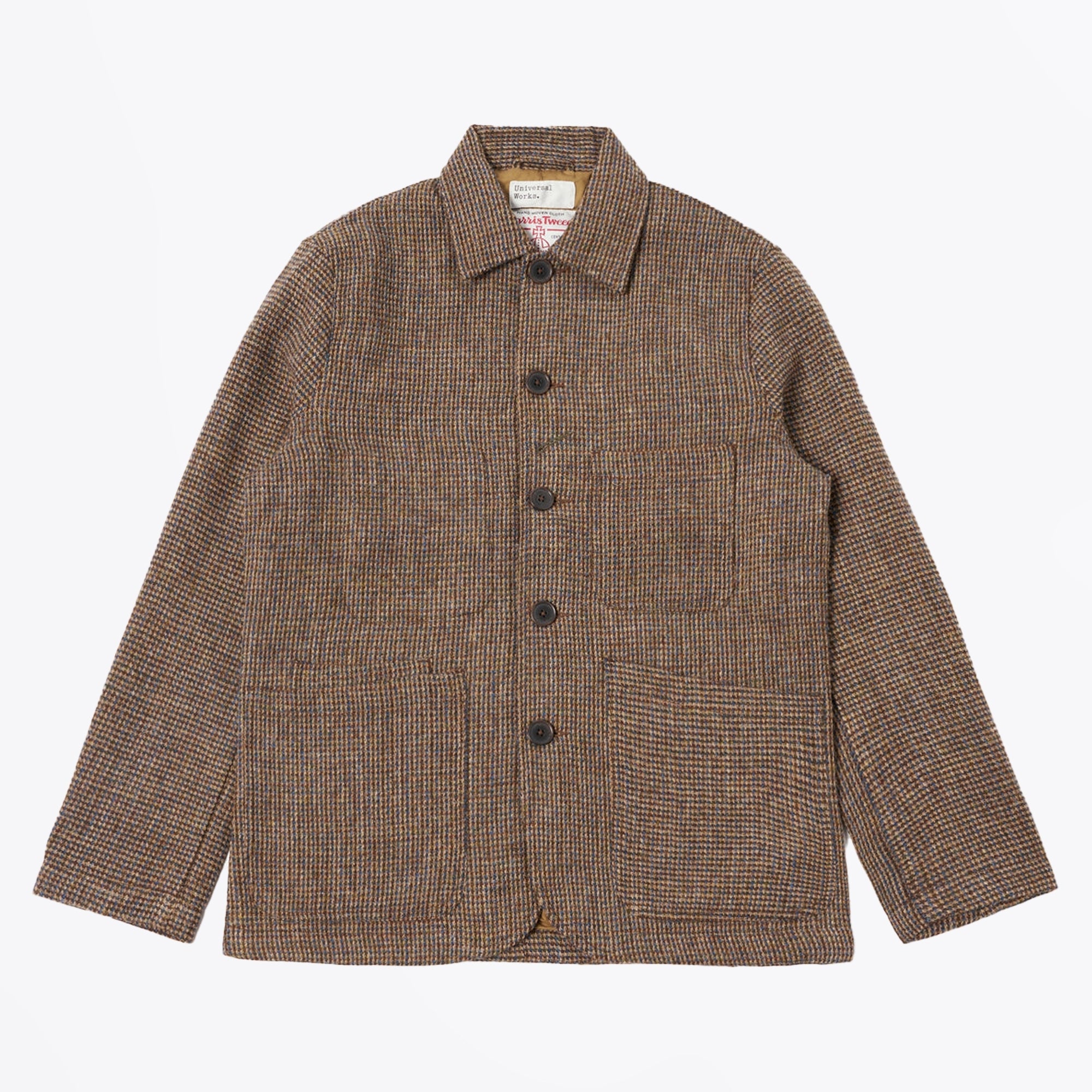 Universal Works - - Bakers Harris Tweed Plaid Jacket - Brown – MR & MRS ...