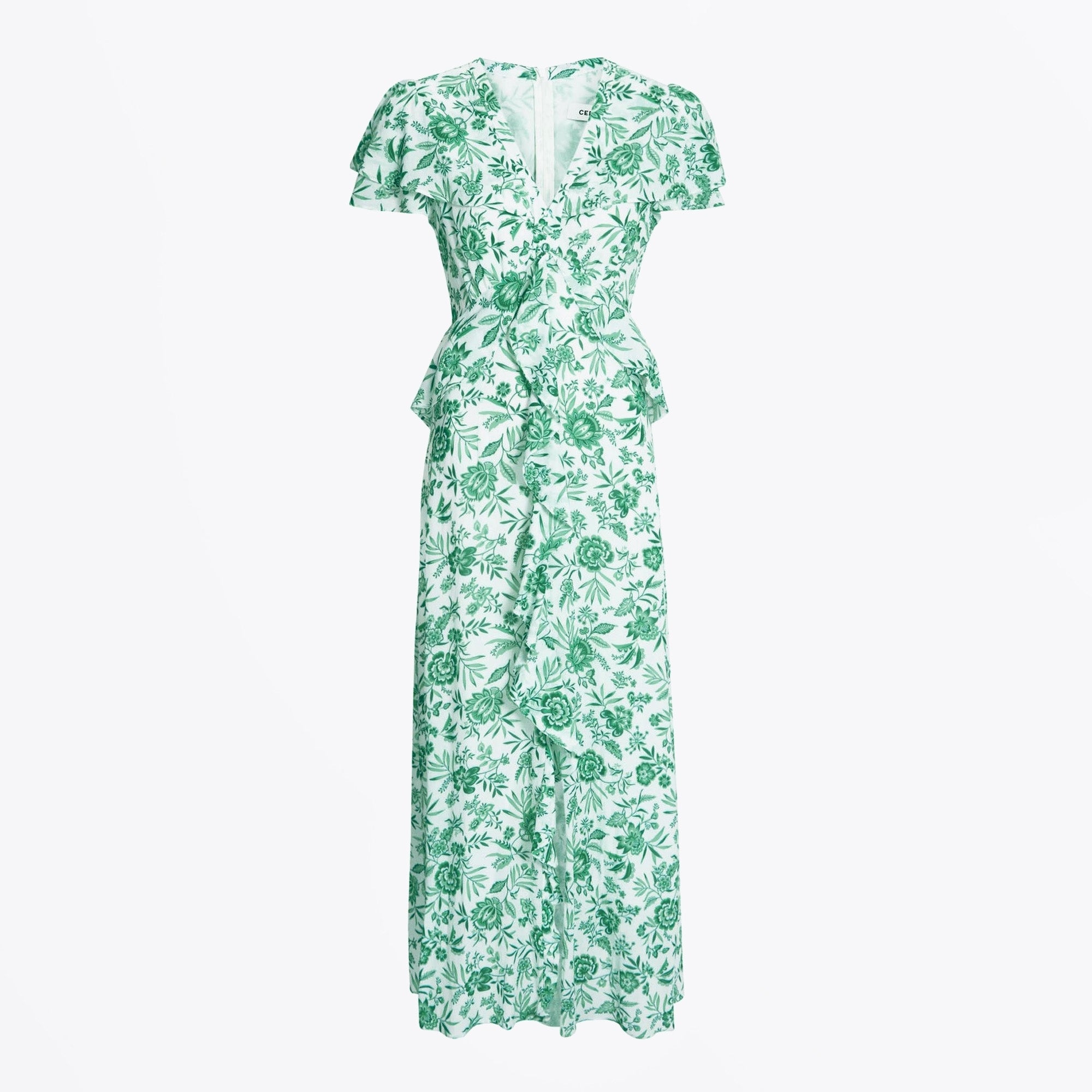 Cefinn - - Vivienne Dress - Green Palm Floral Print – MR & MRS STITCH.COM