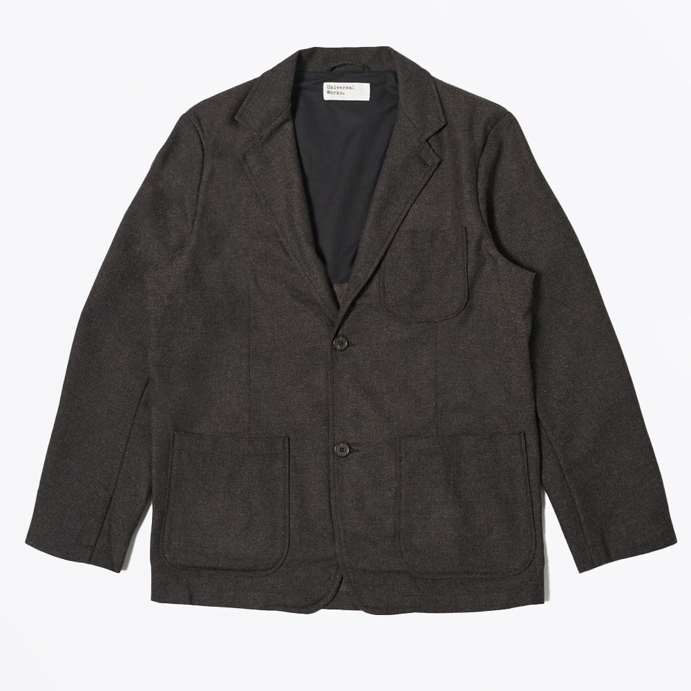Universal Works - - Upcycled Italian Tweed Two Button Jacket - Brown ...