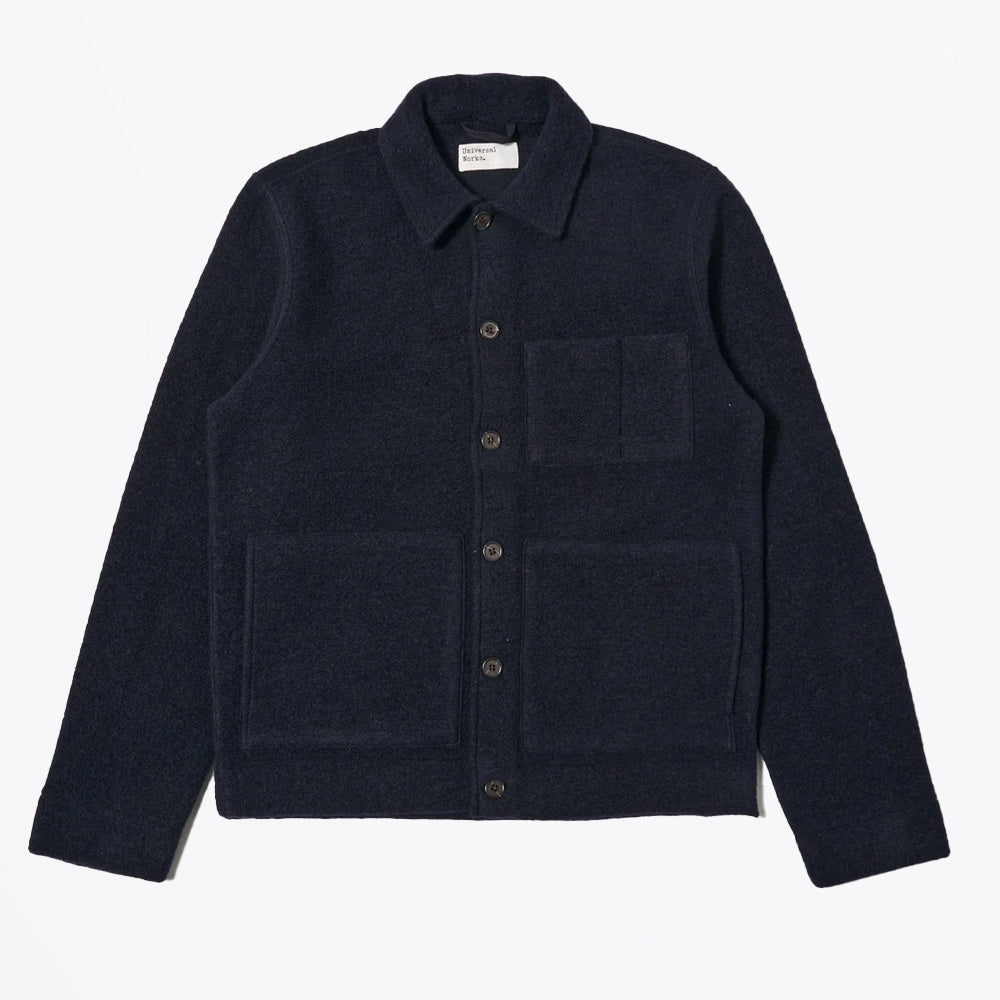 Universal Works - - Wool Fleece Uniform Jacket - Navy – MR & MRS STITCH.COM