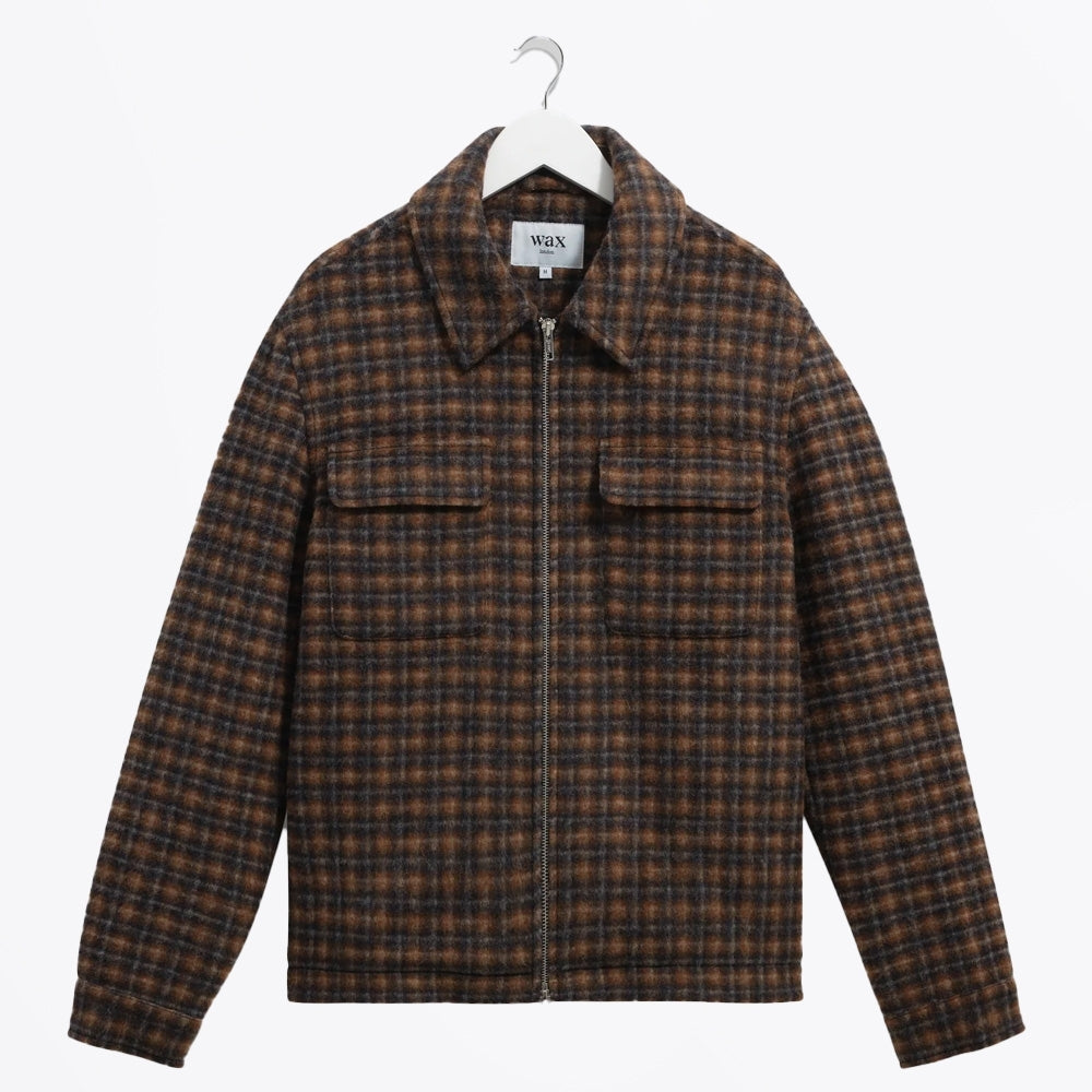 Wax London - - Osier Drawn Check Jacket - Navy Brown – MR & MRS STITCH.COM