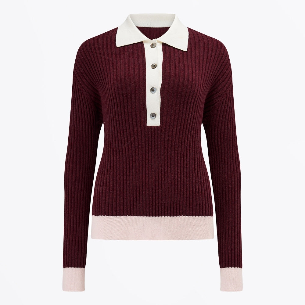Seventy & Mochi - - Maude Polo - Mulberry – MR & MRS STITCH.COM