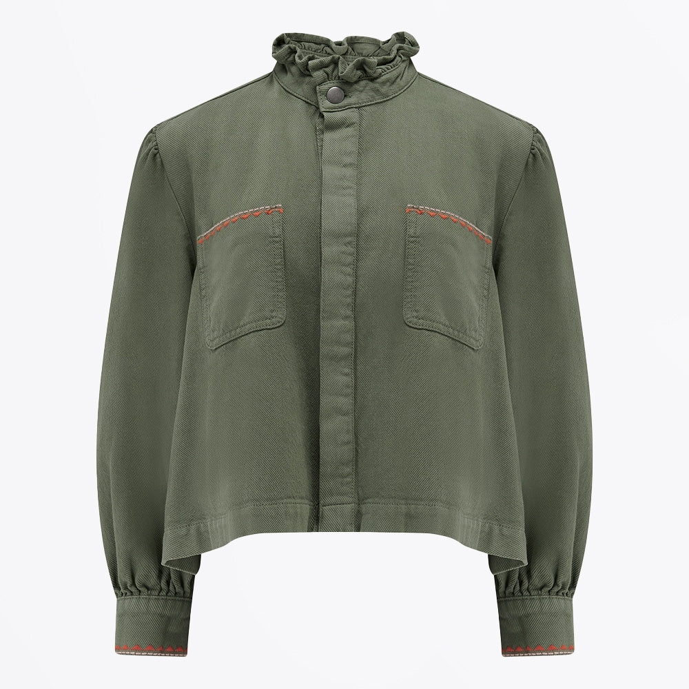 Seventy & Mochi - - Ziggy Cropped Jacket - Khaki – MR & MRS STITCH.COM