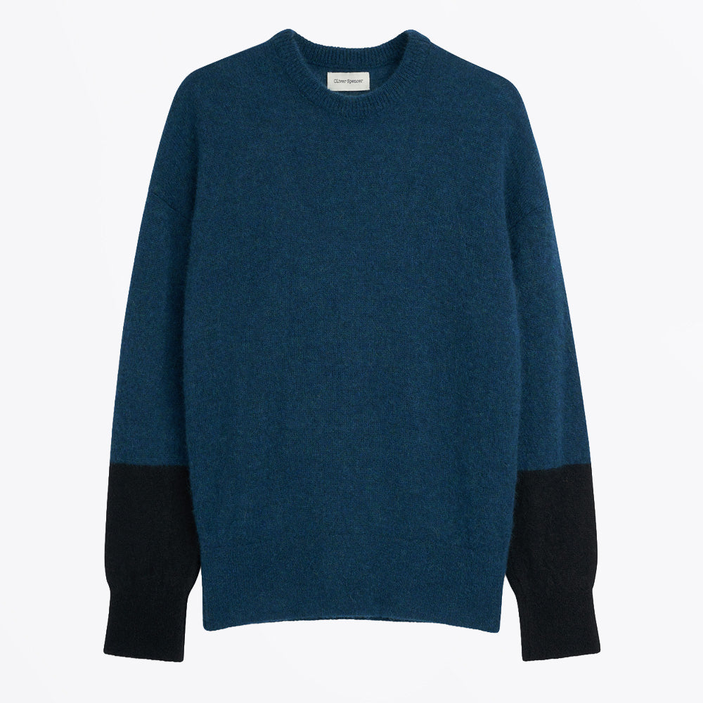 Oliver Spencer - Burley Jumper - Aspen Teal – MR & MRS STITCH.COM