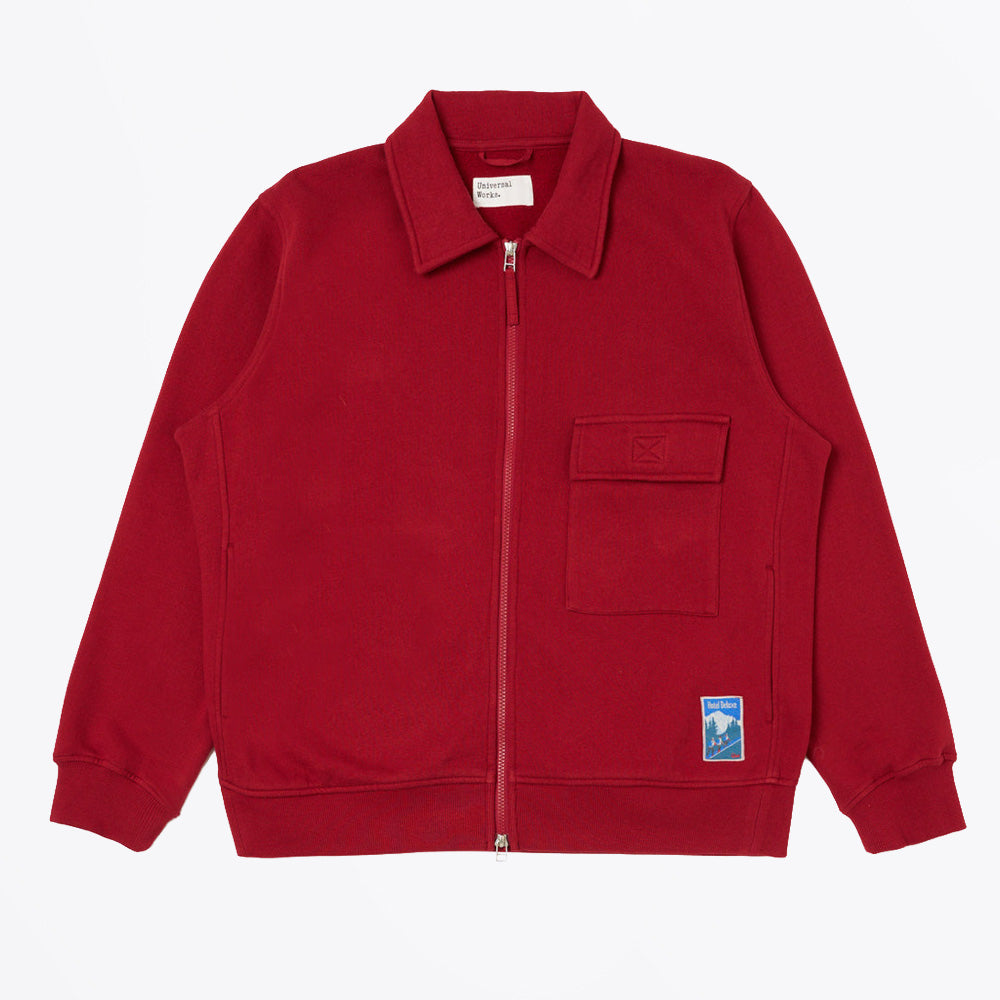Universal Works - Tyler Sweat Jacket - Red – MR & MRS STITCH.COM