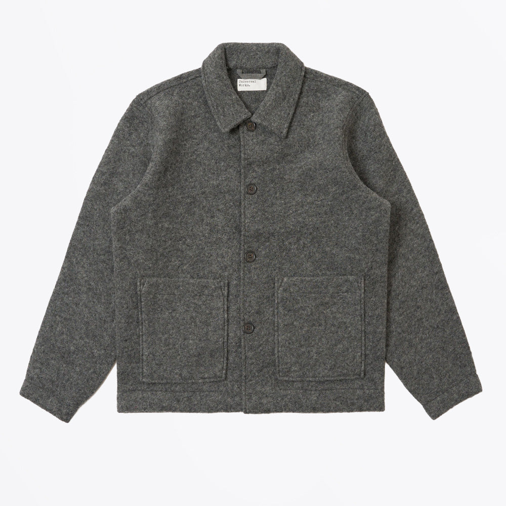 Universal Works - Rams Jacket Wool Fleece - Grey Marl – MR & MRS STITCH.COM